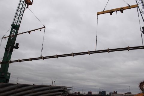 Transport of 60m long rails | References | PLS Transport